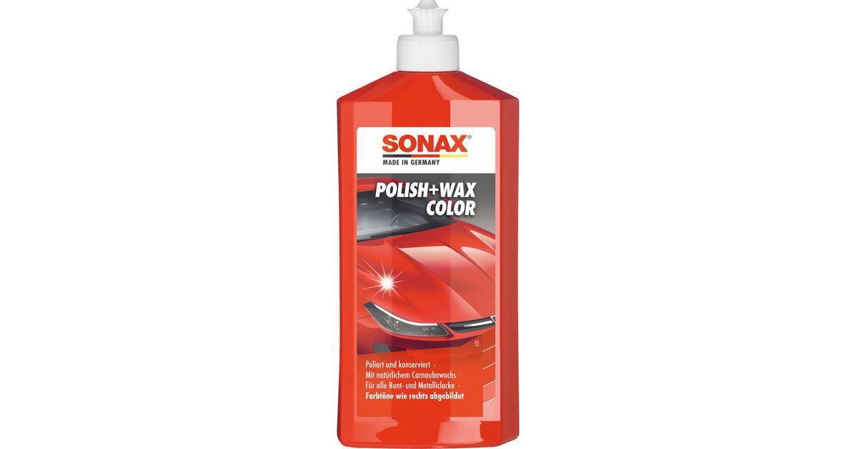 Polish la culoare cu ceara rosu Sonax Nanopro 500ml, 296400 - CarHub